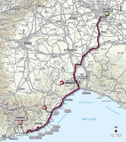 2013 Milan-San Remo maps and profiles - Velo