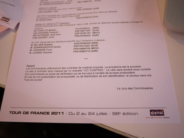 UCI increases random bike checks at the Tour de France - Velo