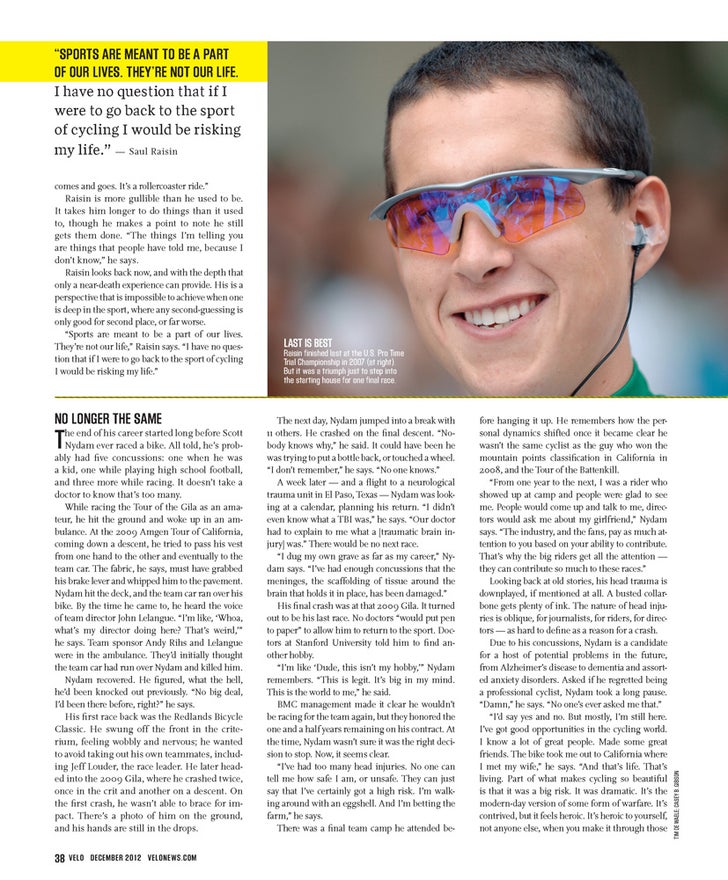 From the pages of Velo: From the brink of death - Velo