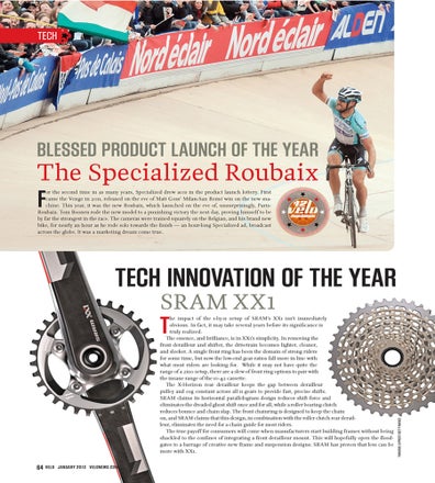 Velo Blessed Product Launch of the Year: Specialized Roubaix; Tech ...