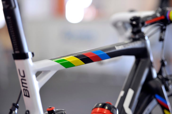 World champion Philippe Gilbert's BMC Teammachine SLR01 - Velo