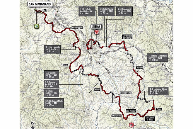 New route with 10 dirt sectors on tap for Strade Bianche - Velo