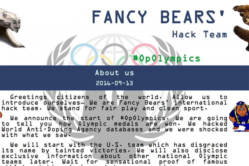 WADA releases details of Fancy Bear hack - Velo