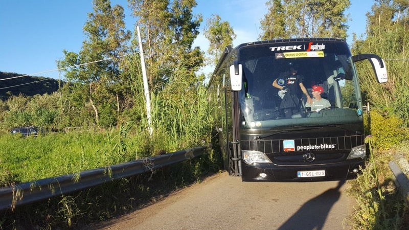 Trek’s team bus: Stuck between a rock and a hard place - Velo