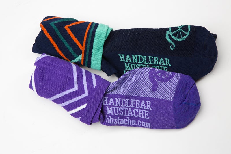 Handlebar Mustache socks - Velo