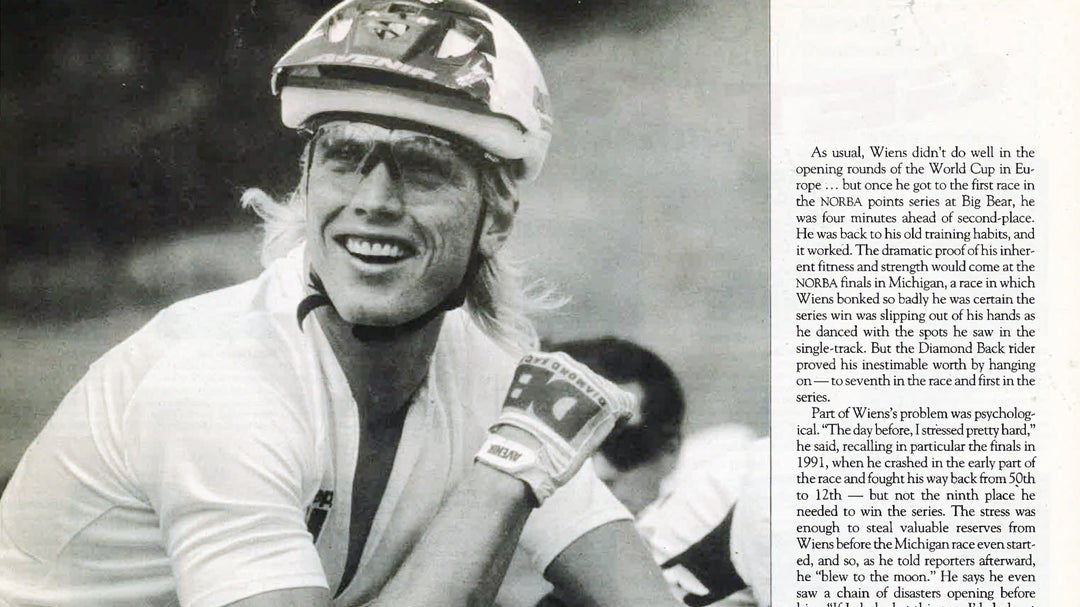 VN Archives: Dave Wiens, the all-American mountain-bike champ - Velo