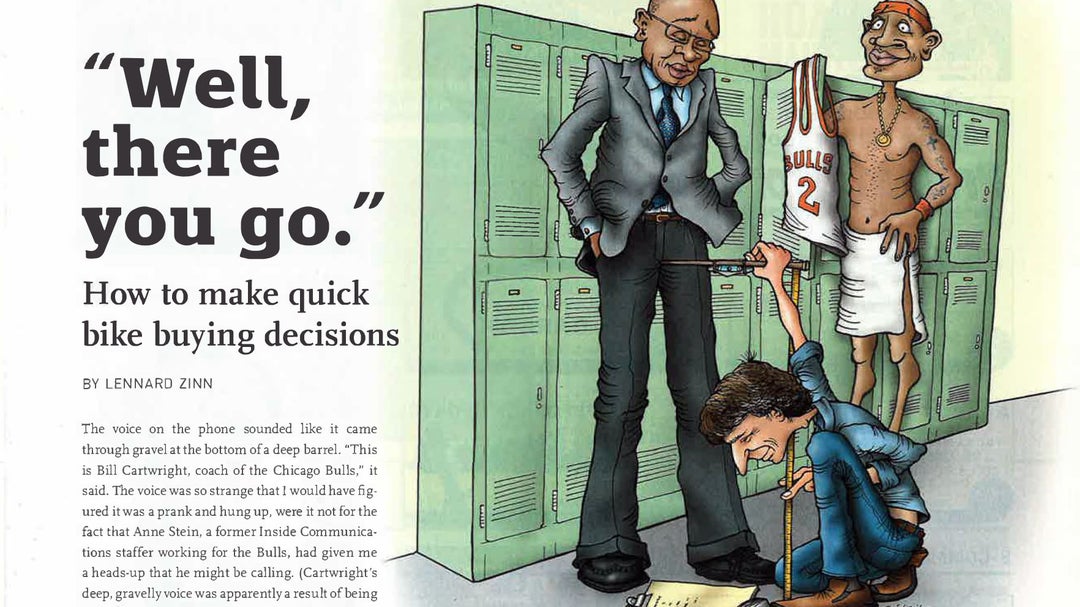 VN Archives: Lennard Zinn meets NBA star Bill Cartwright - Velo