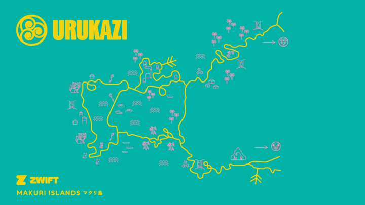 Zwift releases Urukazi expansion of the Makuri Islands map - Velo