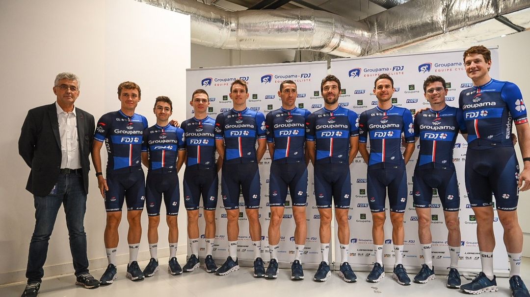 Groupama FDJ changes up white, red, and blue kit for a new blue-on-blue ...