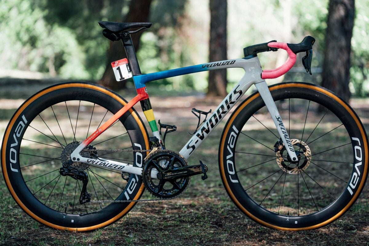Bike check: Remco Evenepoel's world champion Specialized Tarmac SL7 - Velo