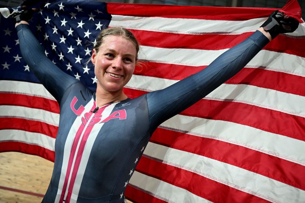 Jennifer Valente defends omnium world title to close out track racing