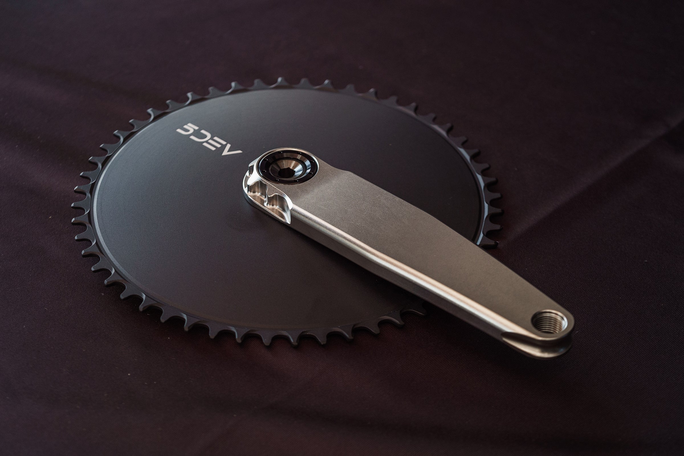 New 5DEV Road And Gravel Titanium Cranks and Aero Chainring - Velo