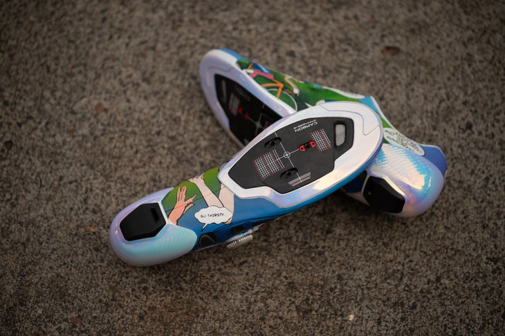 Custom Painted Shimano Cycling Shoes
