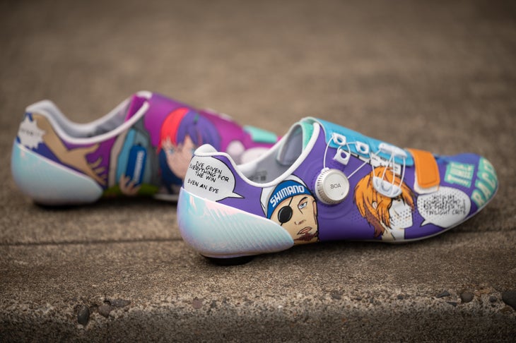 Custom Painted Shimano Cycling Shoes