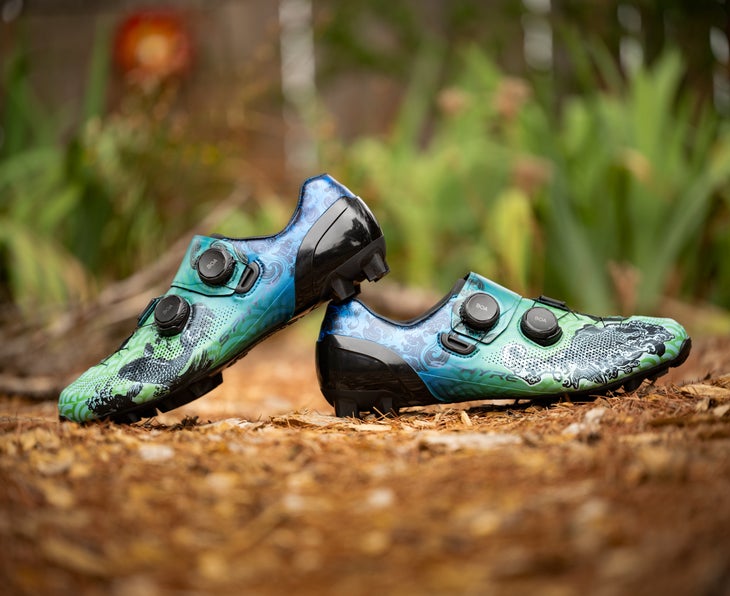 Custom Painted Shimano Cycling Shoes