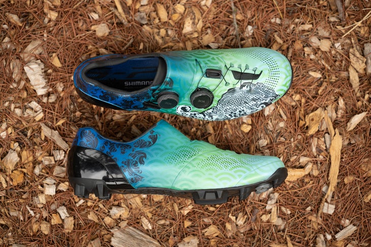 Custom Painted Shimano Cycling Shoes