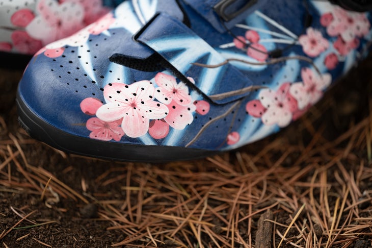 Custom Painted Shimano Cycling Shoes