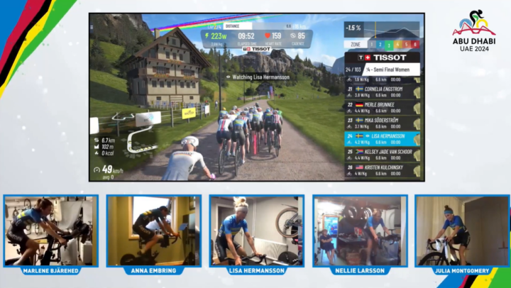 UCI cycling esports world championships in Abu Dhabi on Saturday