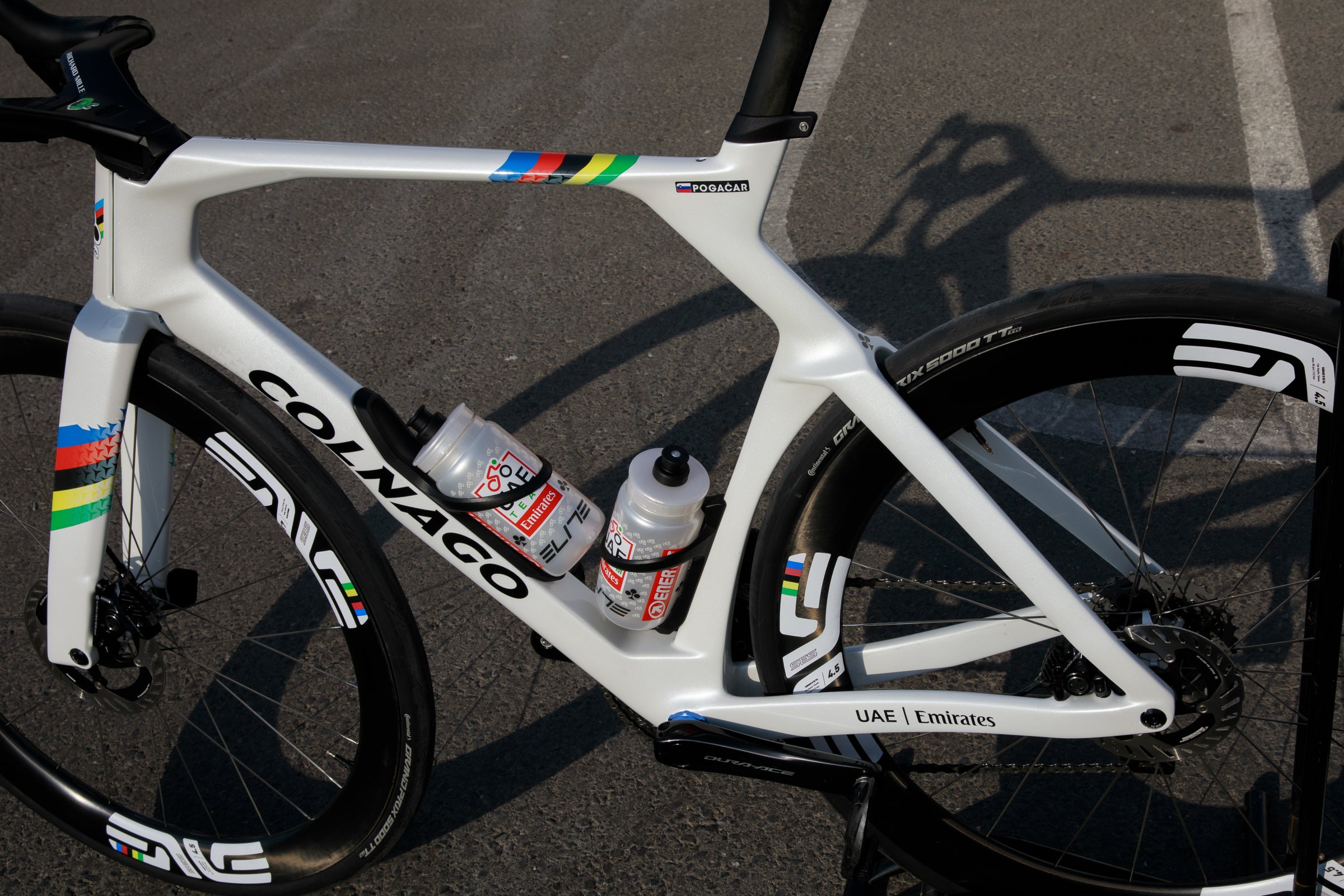 Colnago Y1Rs With Rainbow Stripes Debuts Under Tadej Pogačar - Velo