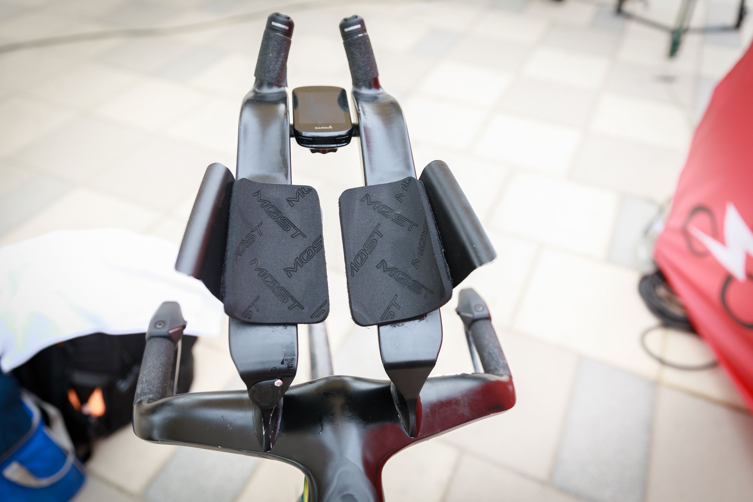 Check out the monster chainring on Josh Tarling's Pinarello TT bike