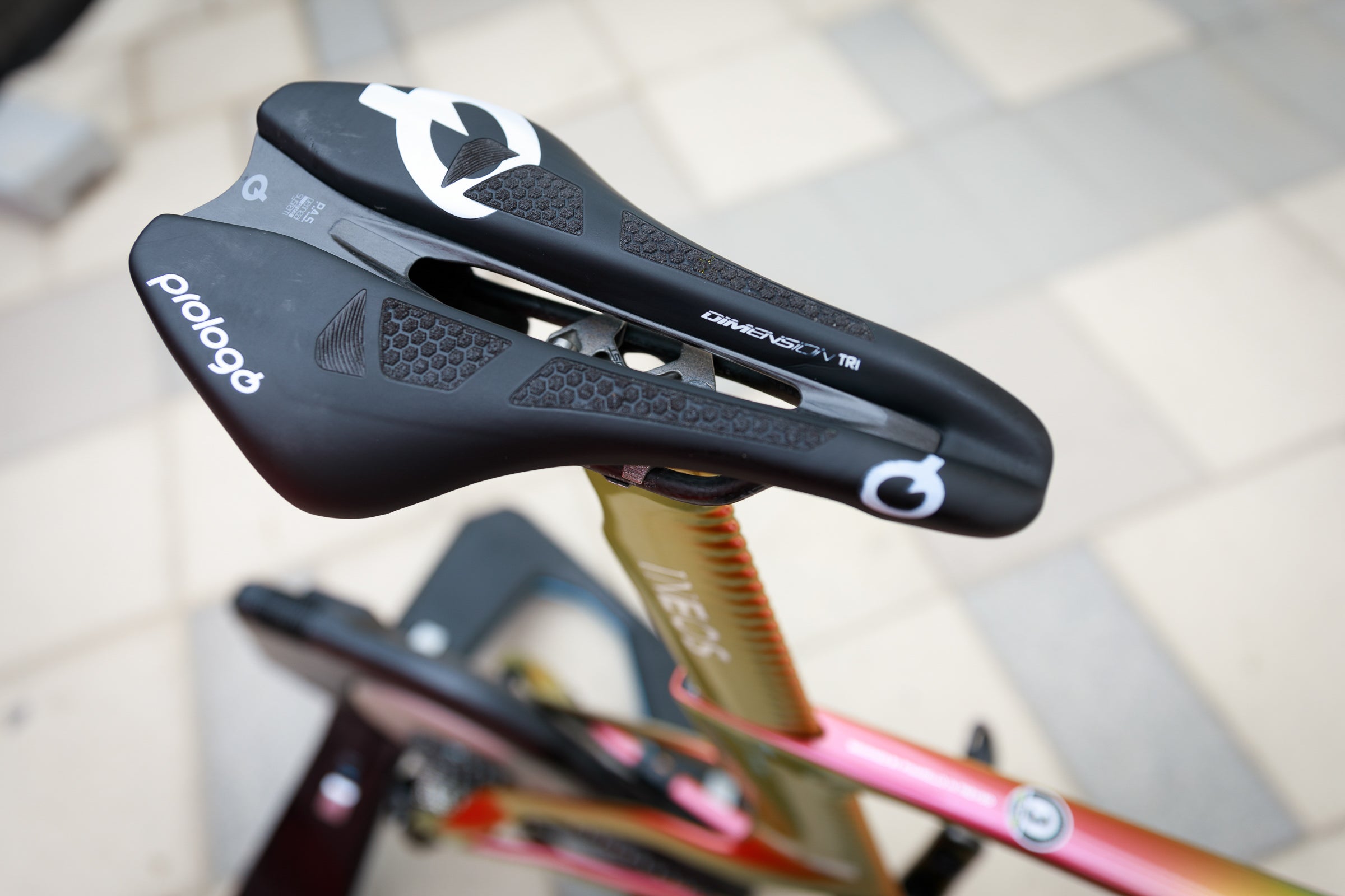 Check out the monster chainring on Josh Tarling's Pinarello TT bike