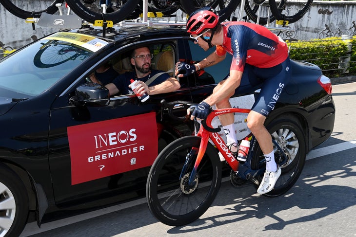 Ineos Grenadiers React to To Hitting Fan at Tour de France