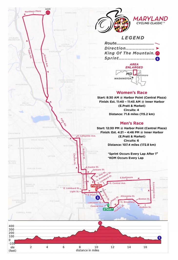 Maryland Cycling Classic Unveils New City Circuit Course for 2025 - Velo