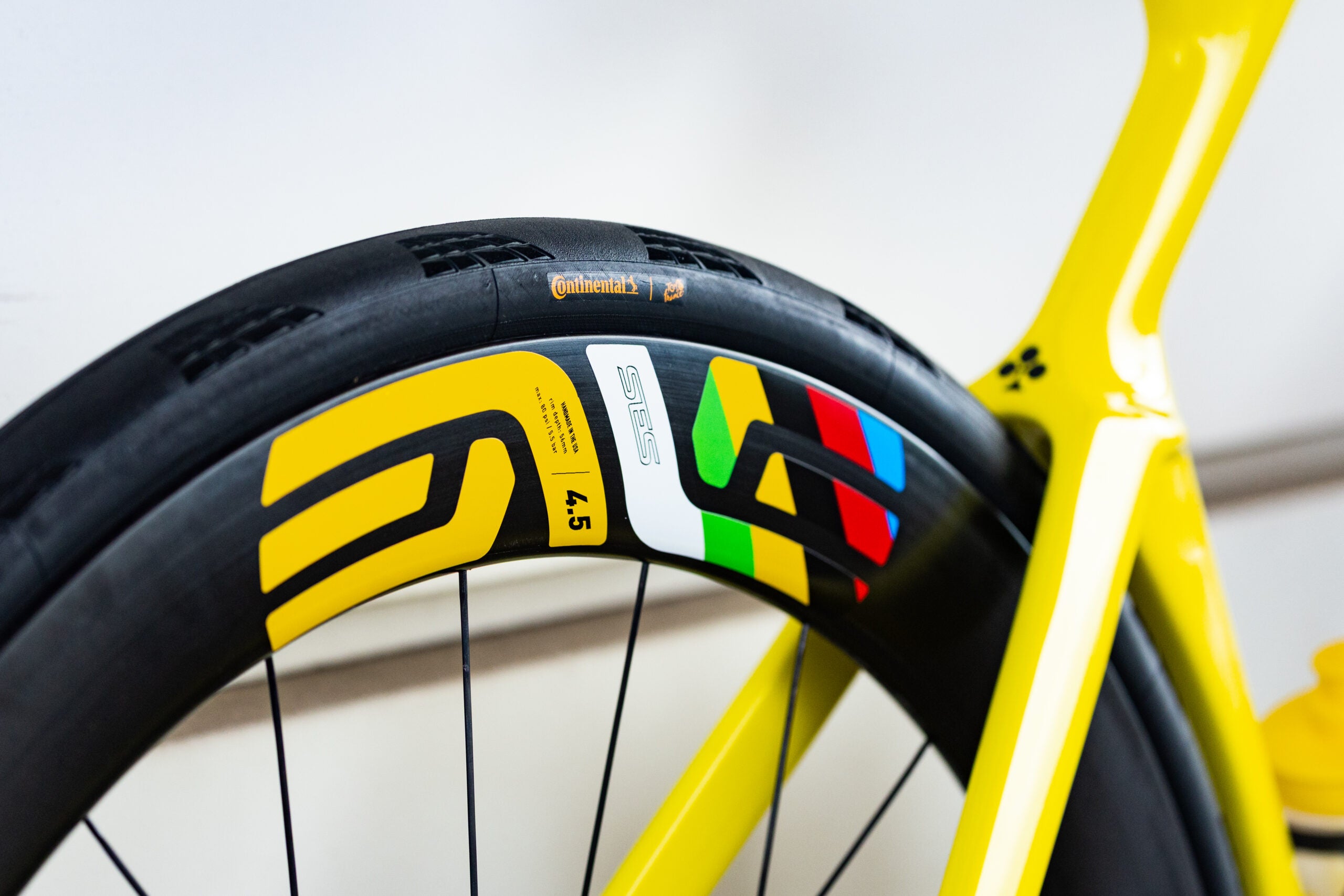 Tadej Pogačar's Yellow Colnago Y1Rs for the Tour de France