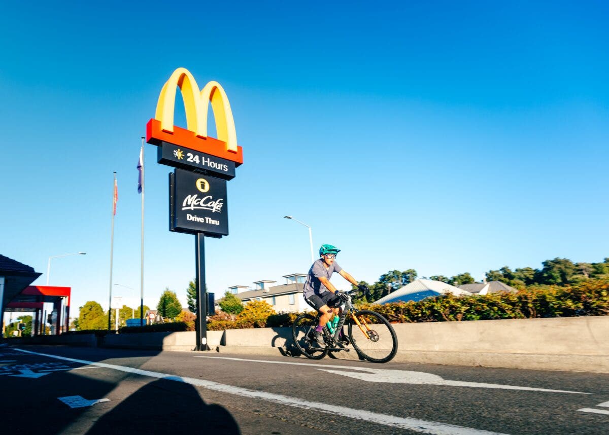 Matthew Fairbrother Rode 500km Around a McDonald's Drive-Thru