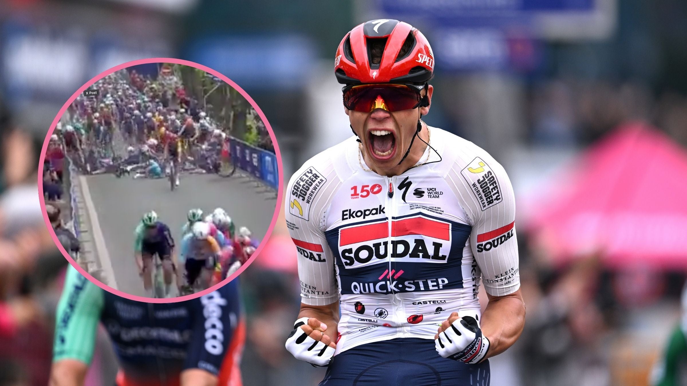 Giro d'Italia Stage 1: Magnier Sprints into Pink after Crash Carnage