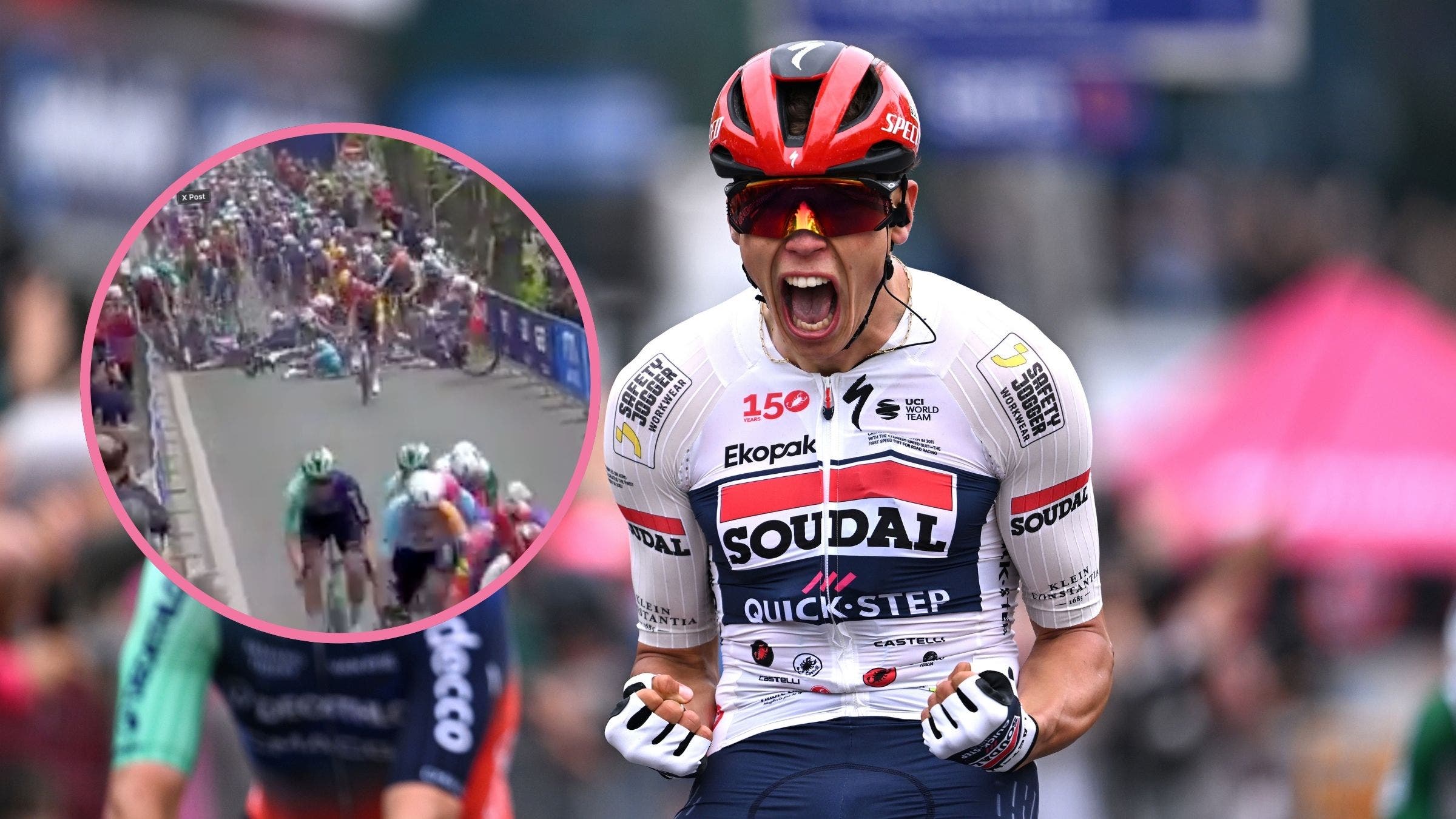 Giro d'Italia Stage 1: Magnier Sprints into Pink after Crash Carnage
